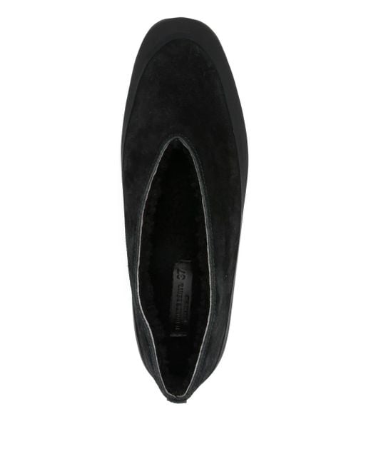 Le Monde Beryl Apres Ski Shearling Ballet Flats in Black | Lyst UK