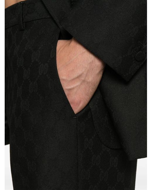 Gucci Gg-Jacquard Suit in Black for Men | Lyst