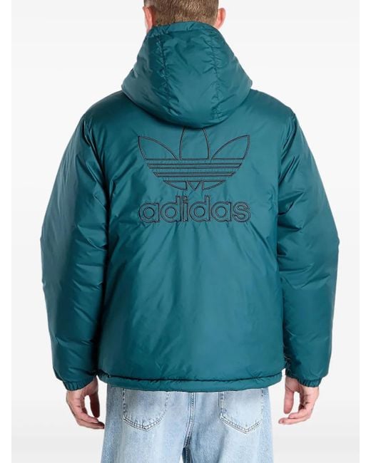 adidas Adicolor Reversible-Hooded Jacket in Black for Men | Lyst UK
