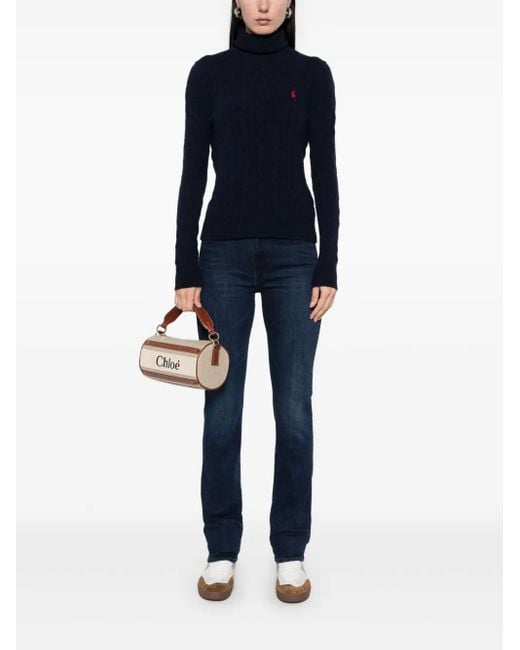 Polo Ralph Lauren Cable-Knit Sweater in Blue | Lyst