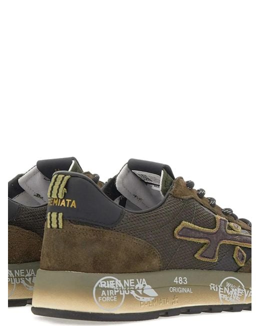 Premiata Nous 7731 Mesh Suede Sneakers in Brown for Men | Lyst UK