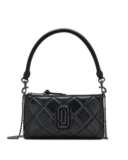 Marc Jacobs The Quilted Utility Snapshot Cross Body Bag in Black | Lyst