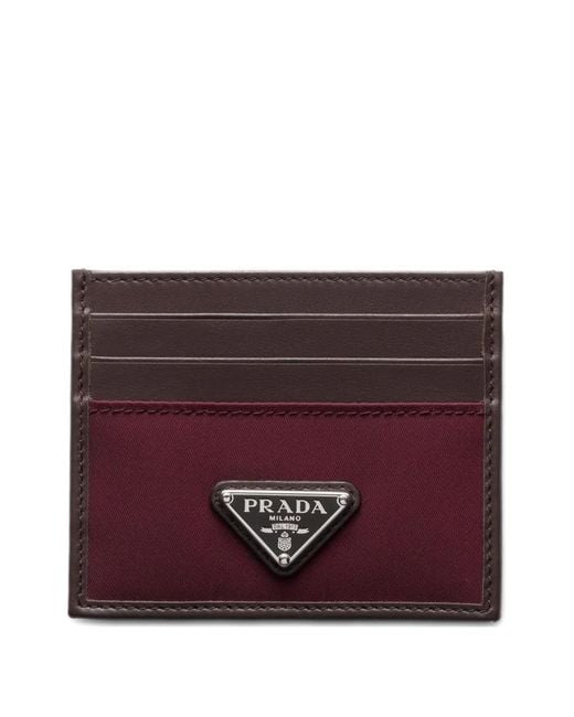Prada Speedrock Re-Nylon Card Holder in Purple for Men | Lyst UK