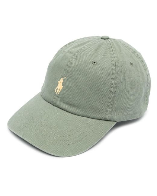 Polo Ralph Lauren Cotton Polo Pony Motif Baseball Cap in Green for Men ...