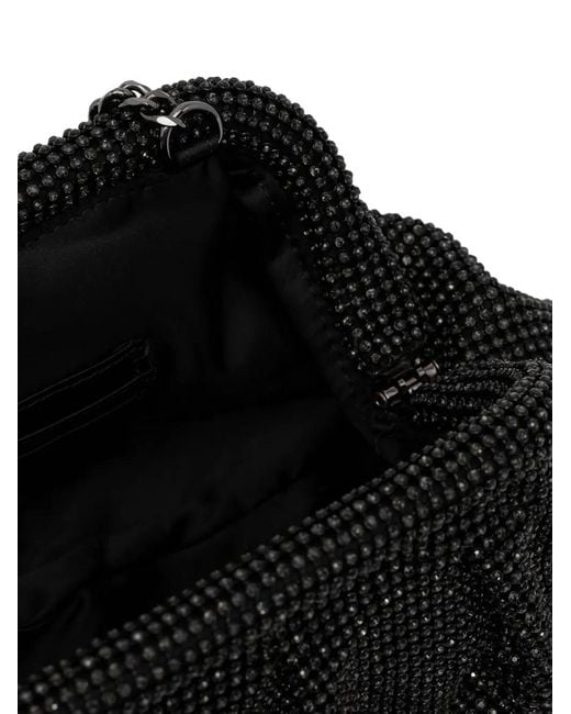 Guess Chain-Strap Embellished Clutch Bag in Black | Lyst