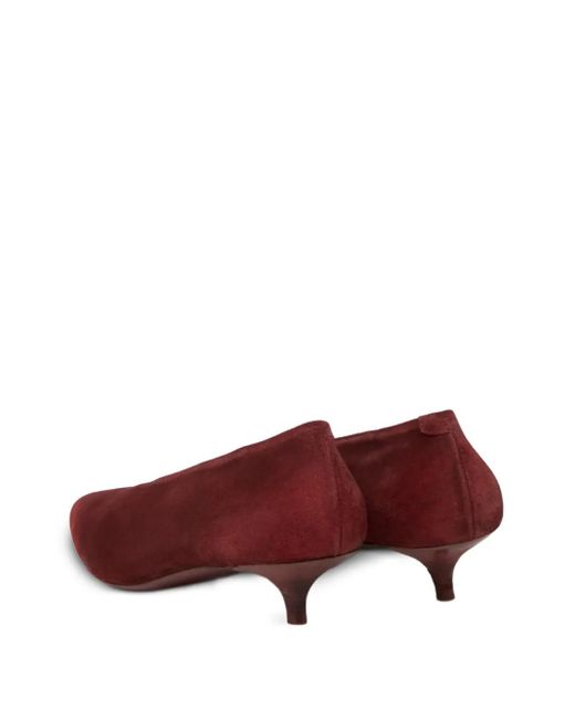 Marsèll Longiforma Pointed-Toe Kitten-Heel Pumps in Red | Lyst