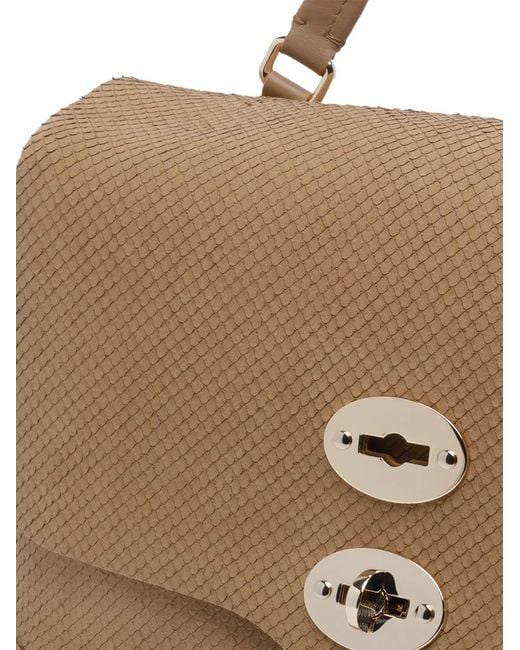 Zanellato Amoretto Postina Turn-Lock Shoulder Bag in Brown | Lyst UK