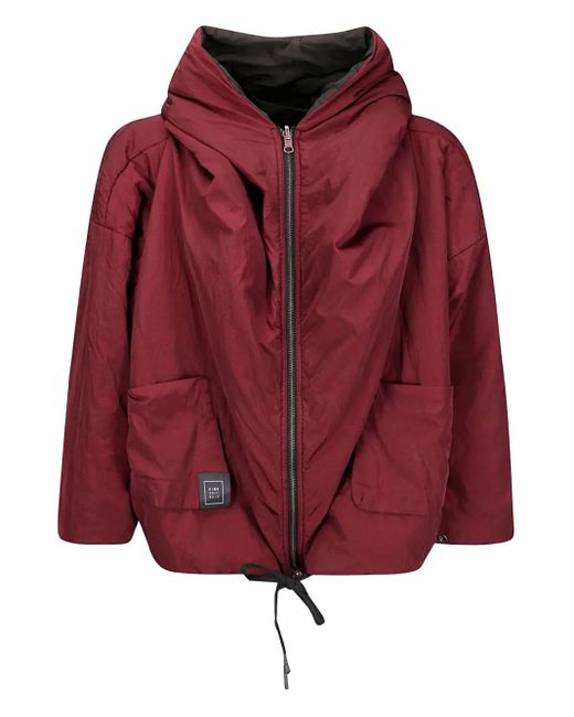 KIMO NO-RAIN Hooded Jacket in Red | Lyst UK