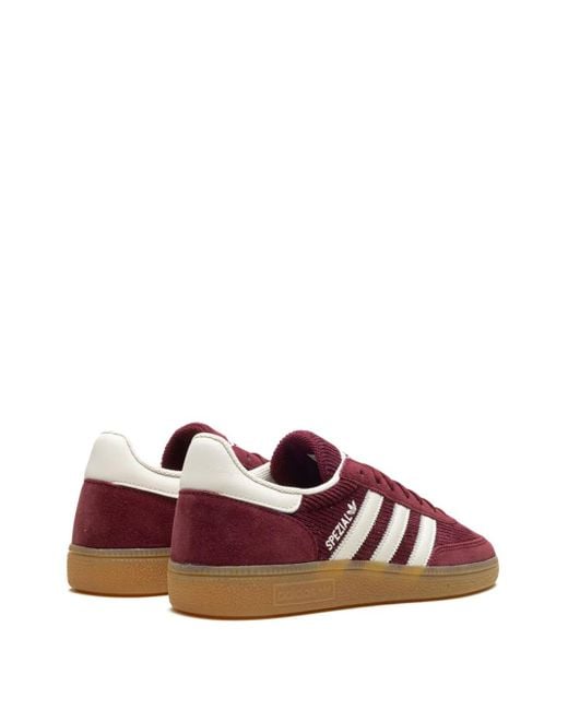 adidas Corduroy Suede Lace-Up Sneakers in Red | Lyst
