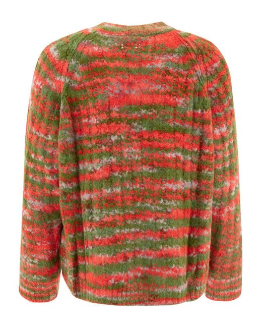 Bode Prismatic Sweater in Orange | Lyst
