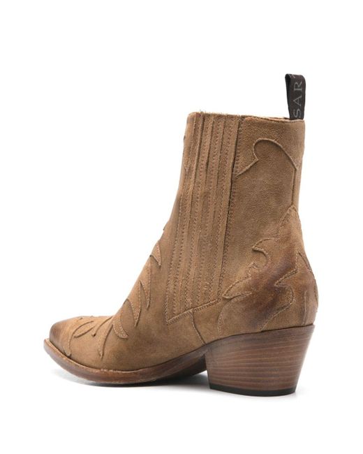 Sartore 50Mm Western-Style Boots in Brown | Lyst