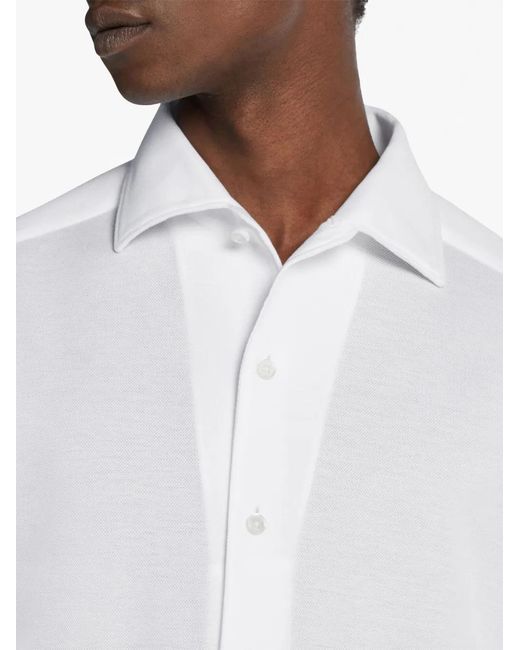 ZEGNA Shirts in White for Men | Lyst