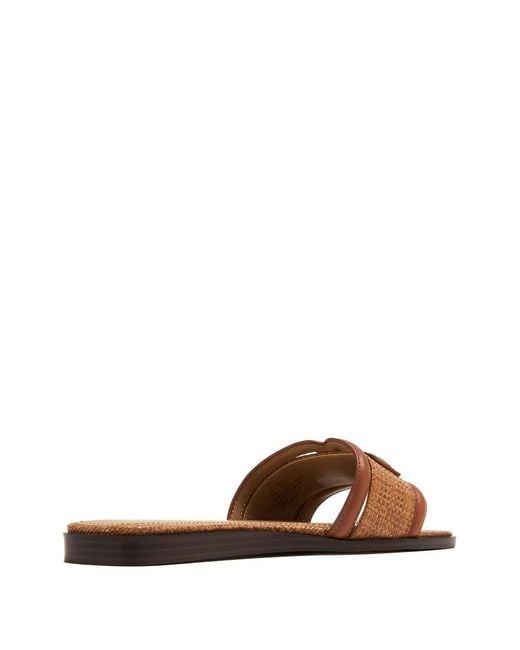 Sam Edelman Irina Slide Sandals in Brown | Lyst UK