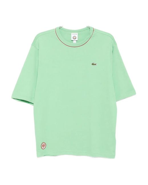 Lacoste Roland-Garros Edition Jersey T-Shirt in Green for Men | Lyst