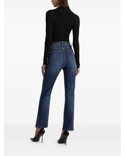 Alice + Olivia Rich Slim-Fit Jeans in Blue | Lyst UK