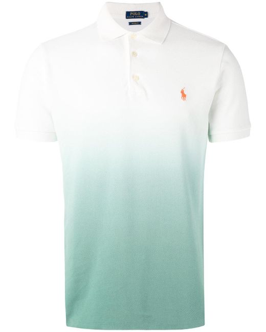 Polo Ralph Lauren Gradient Polo Shirt in White for Men | Lyst