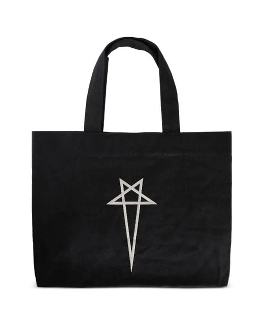 Rick Owens Star-Embroidered Tote Bag in Black | Lyst
