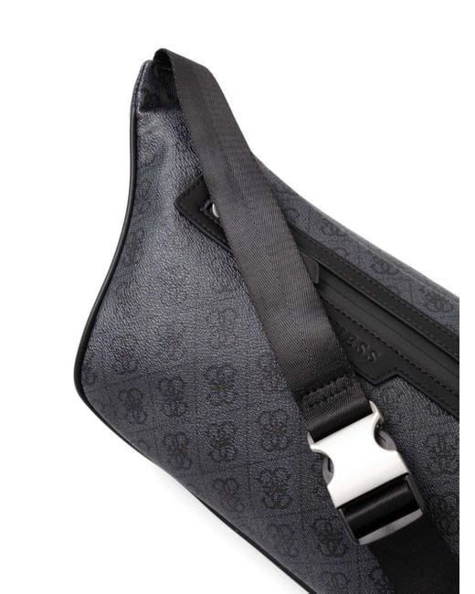 Guess Monogram-Logo Belt Bag in Gray for Men | Lyst