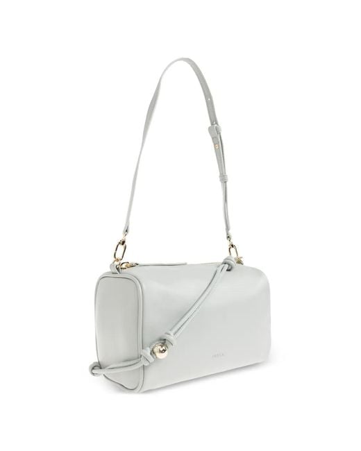 Furla Talia Leather Mini Bag in White | Lyst UK