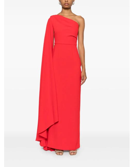 Solace London Daria Gown in Red | Lyst