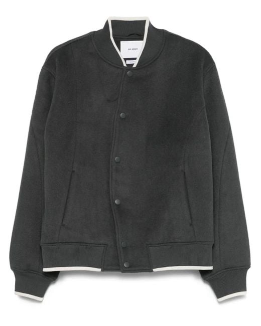 Axel Arigato Typo Varsity Jacket in Black for Men | Lyst