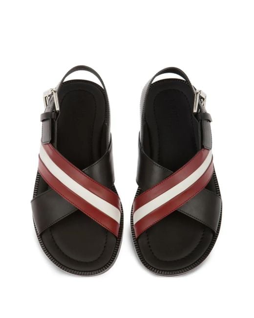 Bally Crossover Leather Sandals in Brown for Men | Lyst UK