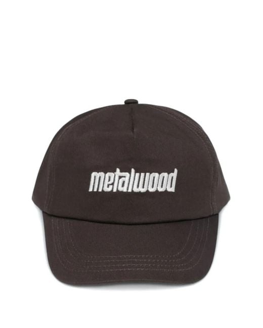 METALWOOD STUDIO Logo Motif Baseball Cap in Black for Men | Lyst