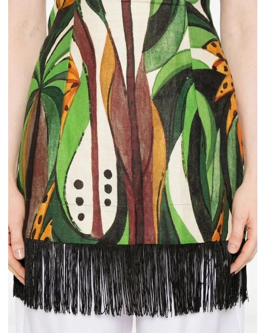 FARM Rio Coconut Tree Flow Top in Green | Lyst