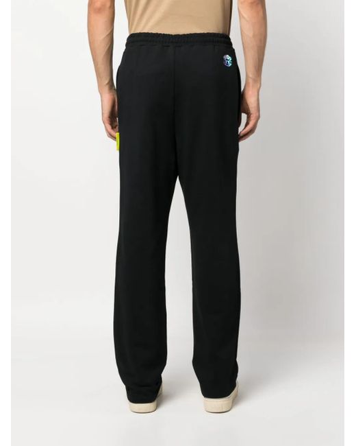 Barrow Logo-Patch Cotton Track Pants in Black | Lyst UK