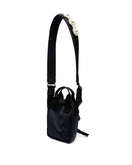 Simone Rocha Beaded Classic Bow Mini Bag in Black | Lyst