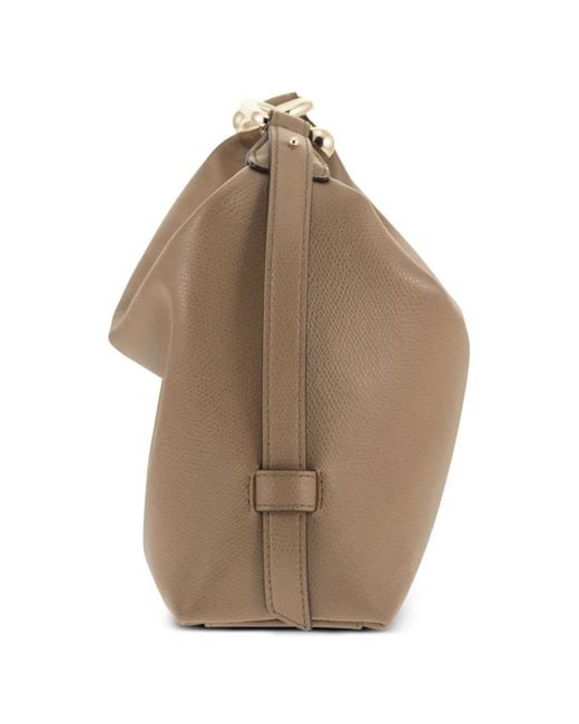 Furla Tonie Logo-Detail Tote Bag in Brown | Lyst UK