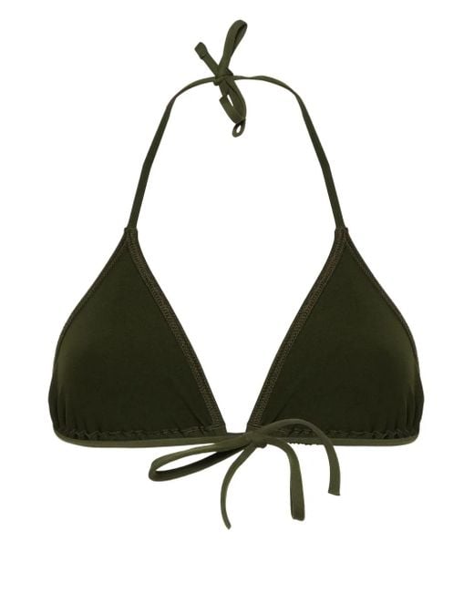 Eres Mouna Triangle Bikini Top in Green | Lyst