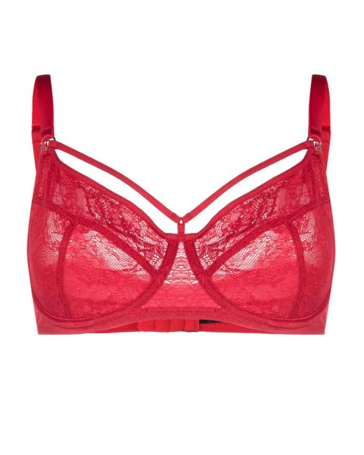 Marlies Dekkers Space Odyssey Balconette Bra in Red | Lyst UK