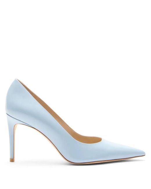 Stuart Weitzman 85Mm Power Pumps in Blue | Lyst