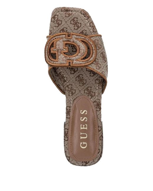 Guess Tarishae Slides in Brown | Lyst