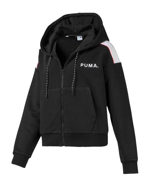 PUMA Chase Full-Zip Hoodie in Black | Lyst UK