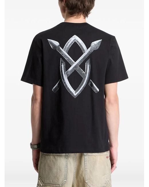 Daily Paper Metal Shield Ss T-Shirt in Black | Lyst UK