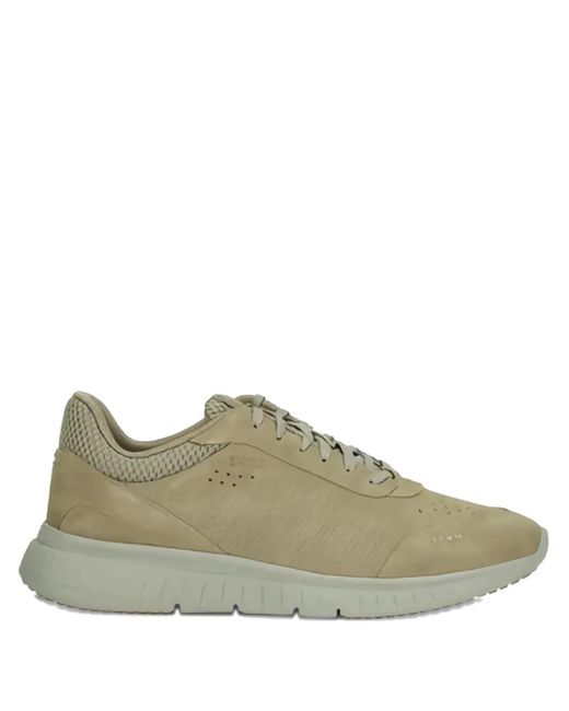 BOSS Gary Perforated Suede Sneakers in Green for Men | Lyst UK