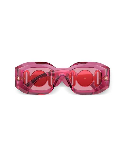 Versace Transparent Sunglasses in Pink for Men | Lyst