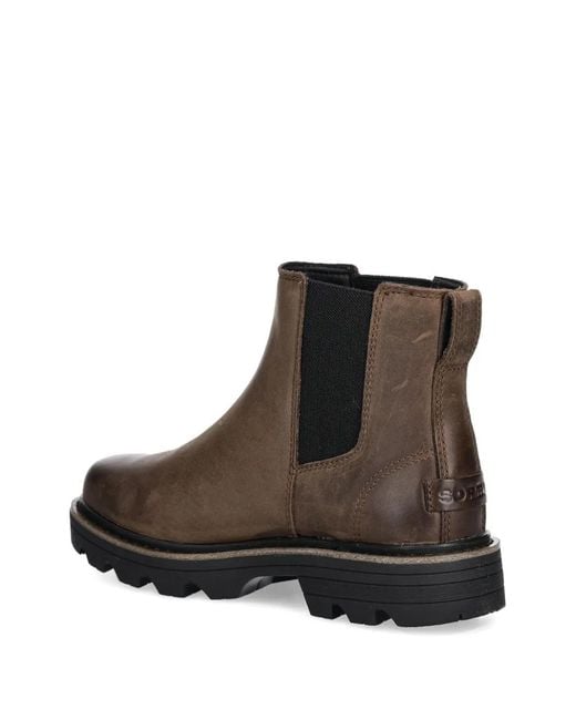 Sorel Revel Rd Pull-On Lug-Sole Chelsea Boots in Brown | Lyst UK