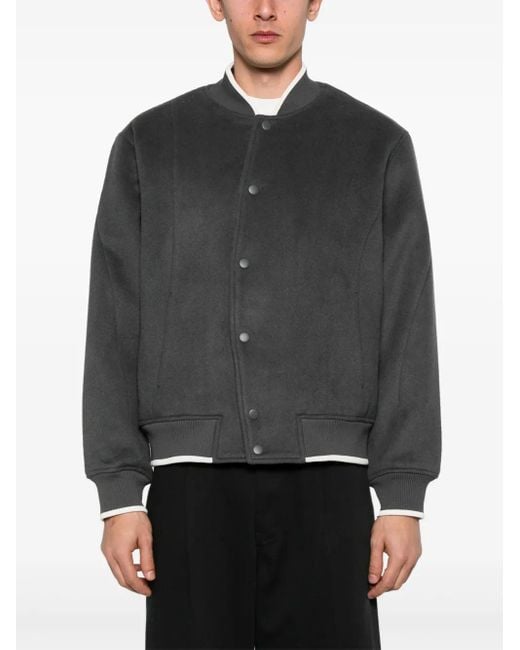 Axel Arigato Typo Varsity Jacket in Black for Men | Lyst