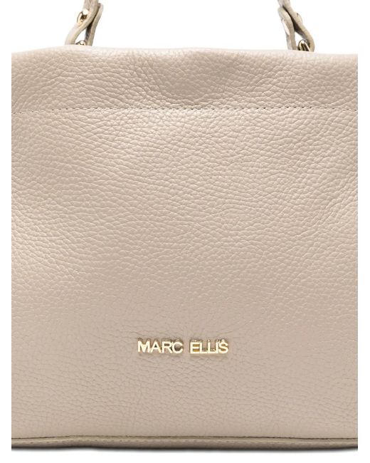 Marc Ellis Adele Logo-Lettering Tote Bag in Natural | Lyst UK