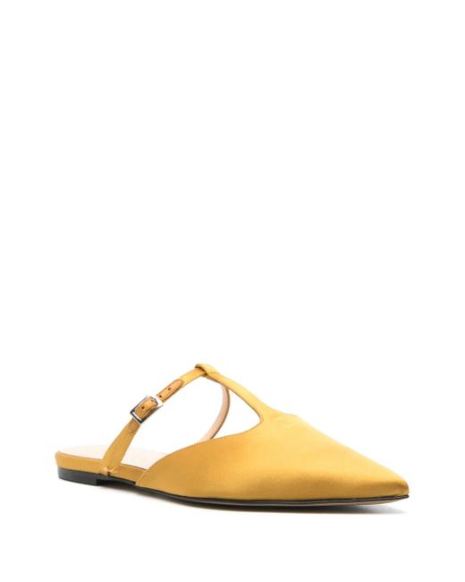 Tela Satin Mules in Metallic | Lyst