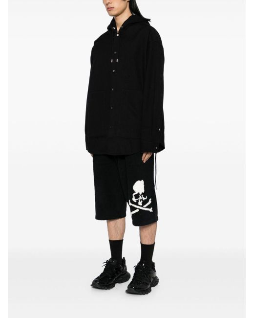 Mastermind Japan Logo Embroidery Hooded Jacket in Black for Men | Lyst