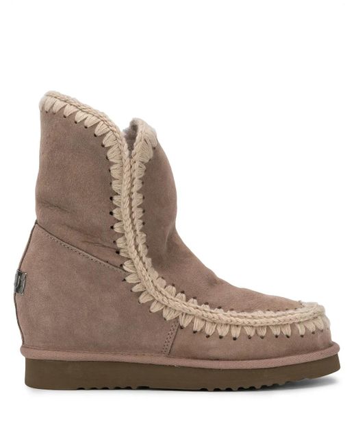 Mou Eskimo Boots in Brown | Lyst UK