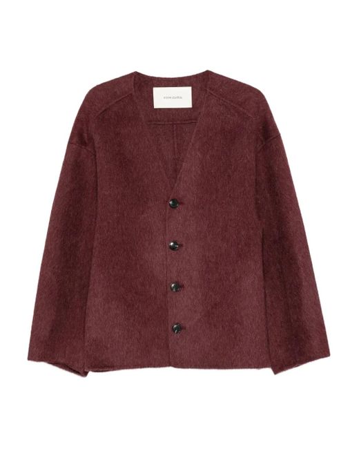 Entire studios Wool Cardigan in Red | Lyst UK