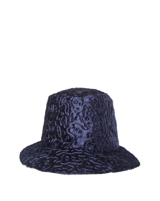 Flapper Logo-Charm Bucket Hat in Blue | Lyst