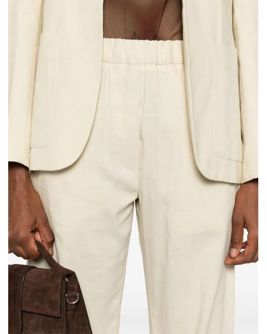 Tela Single-Breasted Suit in Natural | Lyst