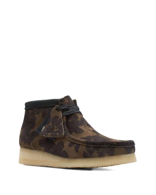 Clarks Wallabee /Khaki" Boots in Brown | Lyst