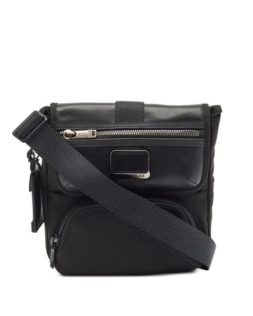 Tumi Barton Leather-Trim Crossbody Bag in Black for Men | Lyst UK